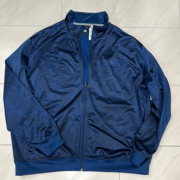adidas | Jackets & Coats | Adidas Blue Performance Jacket With ...